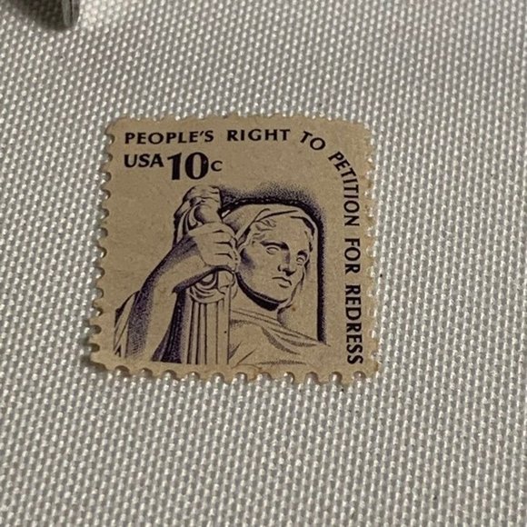 Design | Vintage Us Stamp Peoples Right To Petition For Redress 1 Cent ...